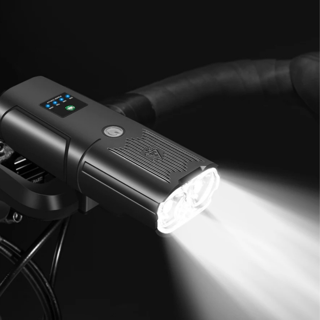 LumiPower™ Fahrradlicht – 6000 Lumen, Wasserdicht, 5 Modi, Integrierte Powerbank, IPX4 LED ...
